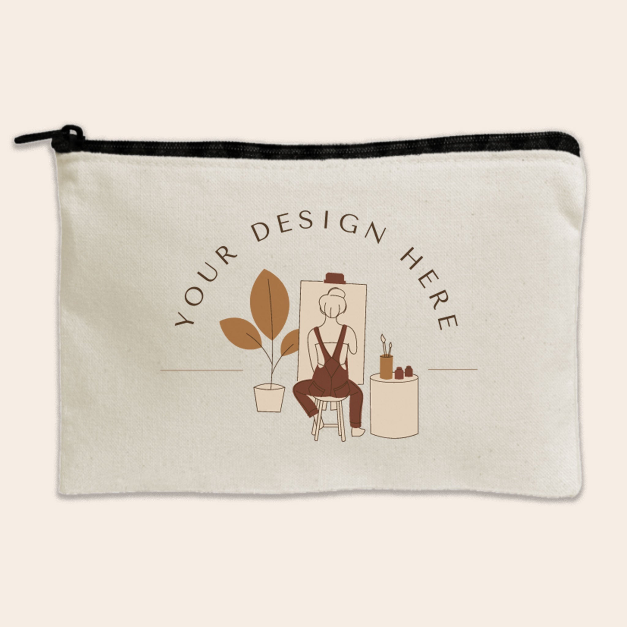 Travel Canvas Zipper Pouch - Canvastry Wholesale